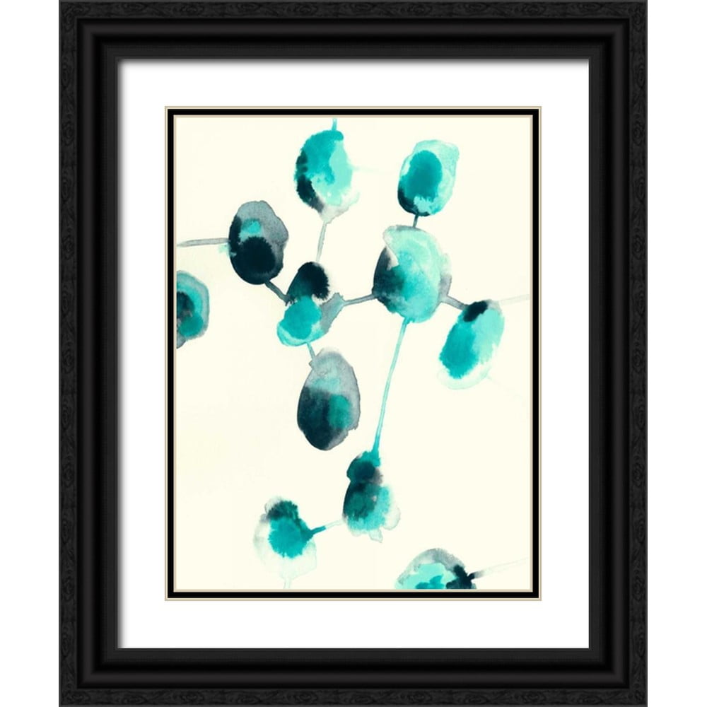 Vess, June Erica 12x14 Black Ornate Wood Framed with Double Matting ...