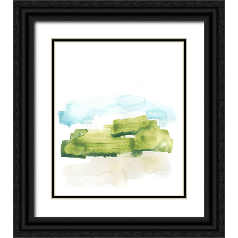 Vess, June Erica 12x14 Black Ornate Wood Framed with Double Matting ...