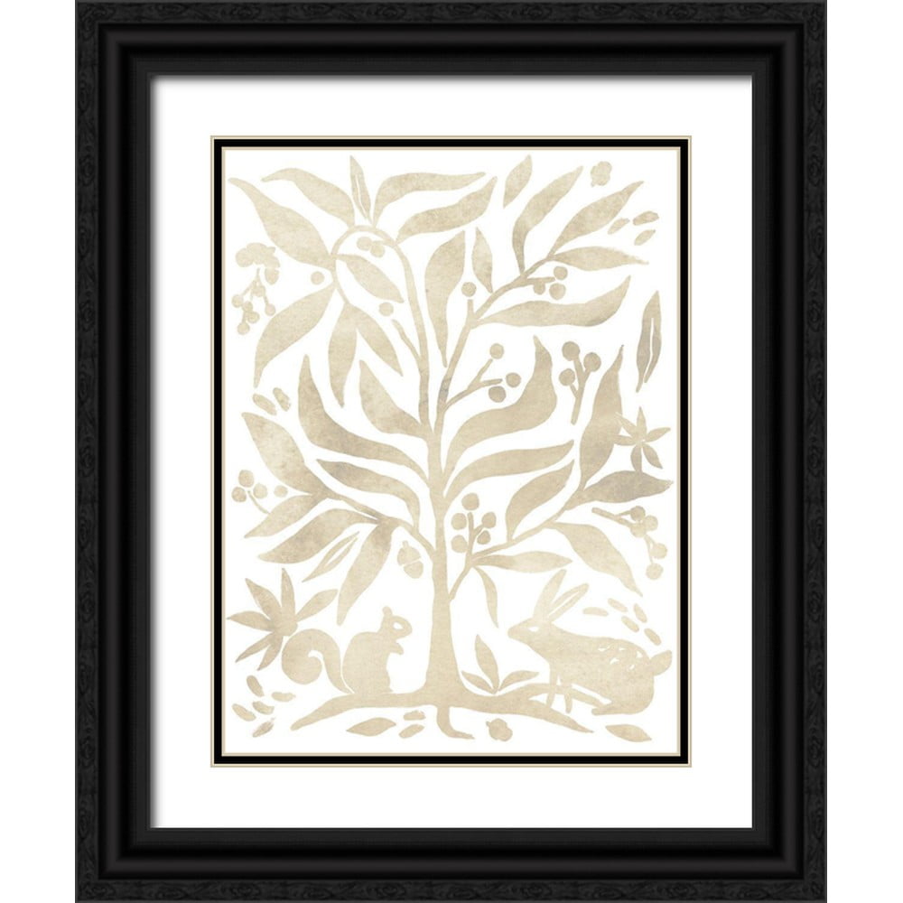 Vess, June Erica 12x14 Black Ornate Wood Framed with Double Matting ...