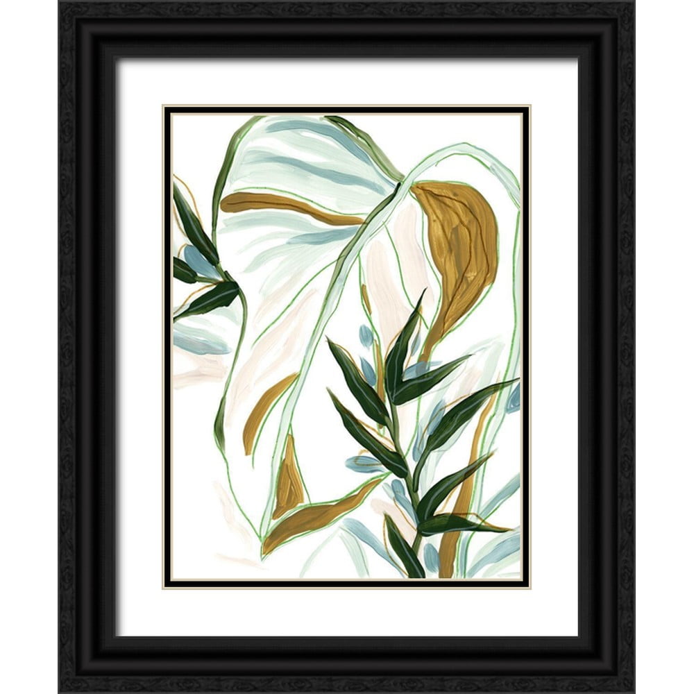 Vess, June Erica 12x14 Black Ornate Wood Framed with Double Matting ...