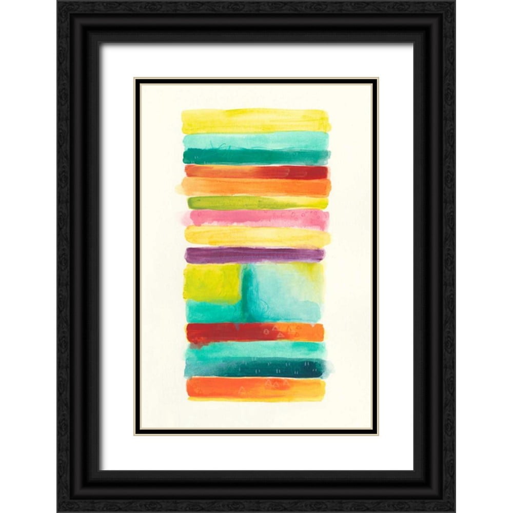 Vess, June Erica 13x18 Black Ornate Wood Framed with Double Matting ...