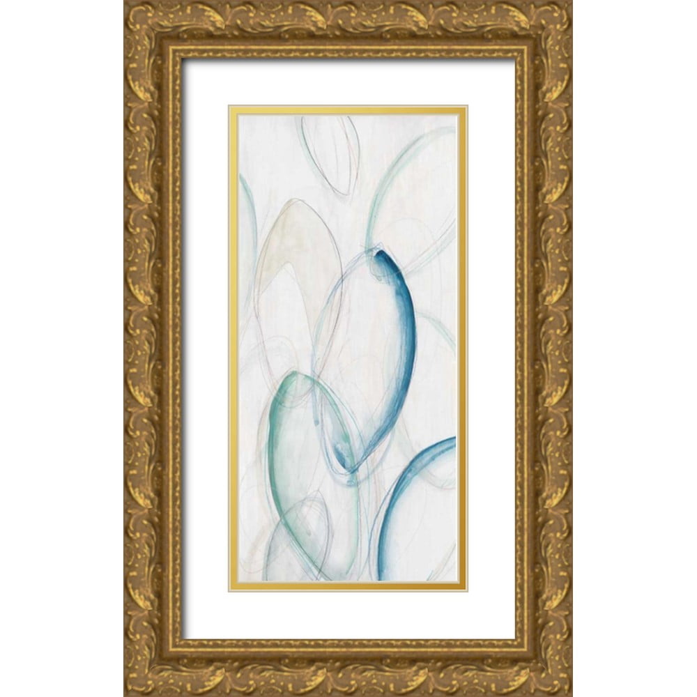 Vess, June Erica 13x24 Gold Ornate Wood Framed with Double Matting ...