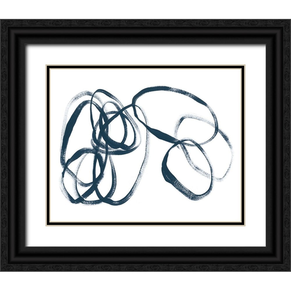 Vess, June Erica 14x12 Black Ornate Wood Framed with Double Matting ...