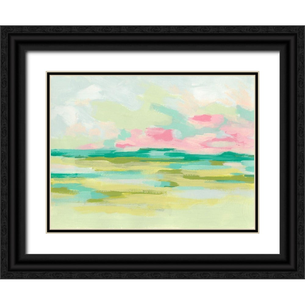 Vess, June Erica 14x12 Black Ornate Wood Framed with Double Matting ...