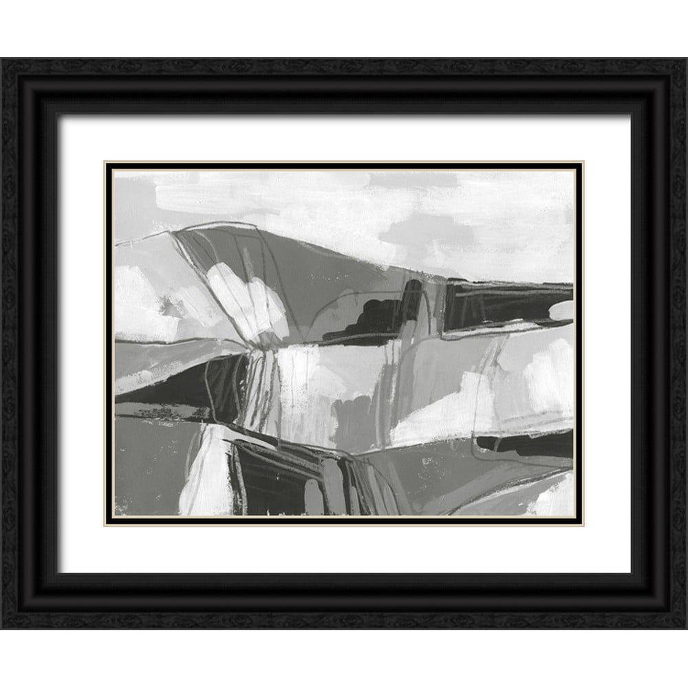 Vess, June Erica 14x12 Black Ornate Wood Framed with Double Matting ...