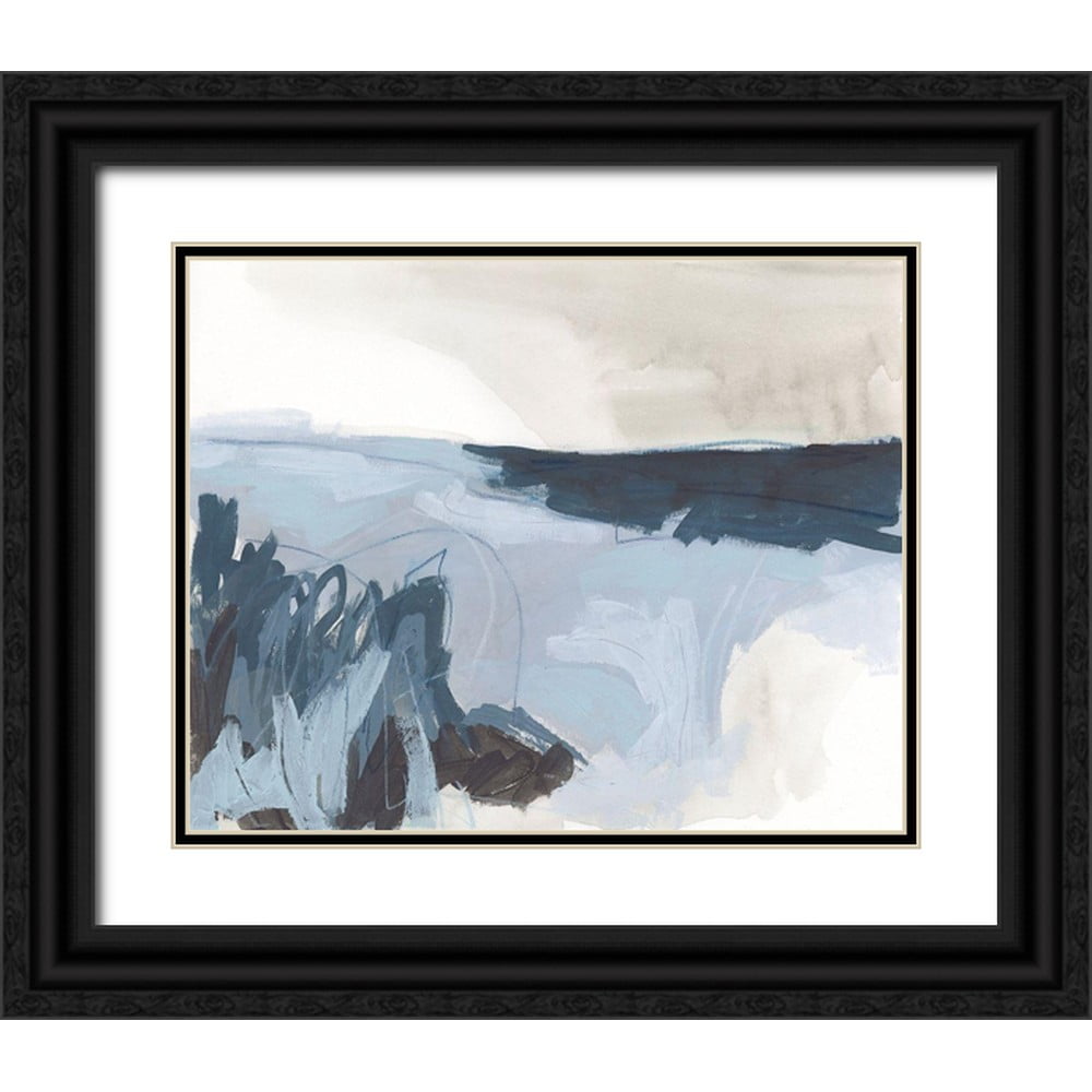 Vess, June Erica 14x12 Black Ornate Wood Framed with Double Matting ...