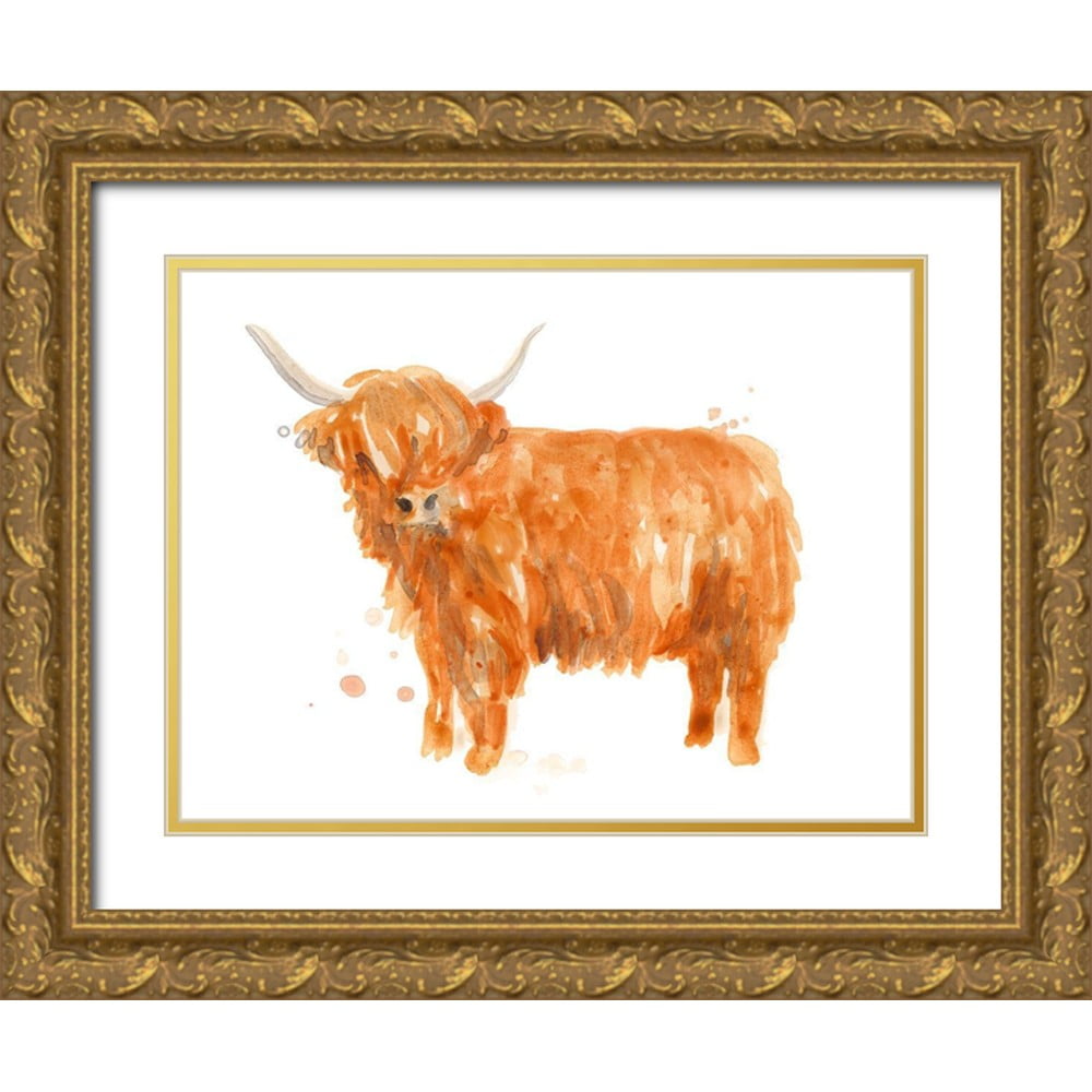 Vess, June Erica 14x12 Gold Ornate Wood Framed with Double Matting ...