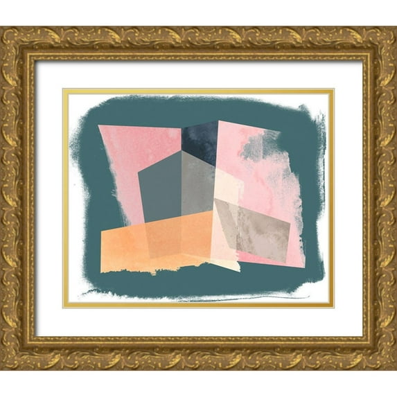 Vess, June Erica 14x12 Gold Ornate Wood Framed with Double Matting ...