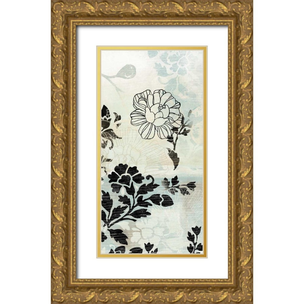 Vess, June Erica 14x24 Gold Ornate Wood Framed with Double Matting ...