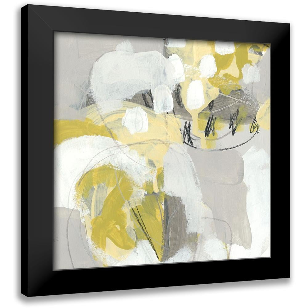 Vess, June Erica 15x15 Black Modern Framed Museum Art Print Titled - Citron Mist III - Walmart.com