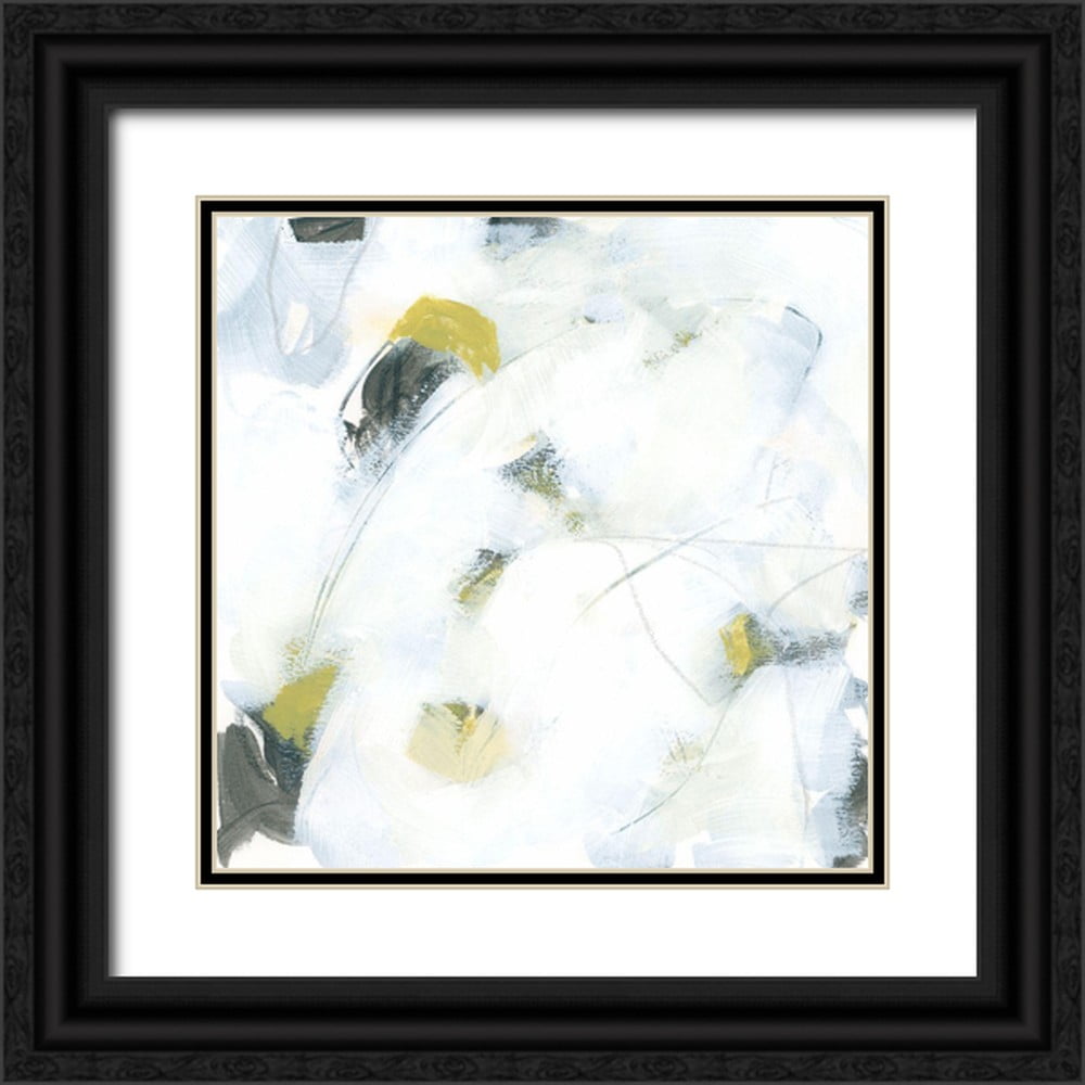 Vess, June Erica 15x15 Black Ornate Wood Framed with Double Matting ...