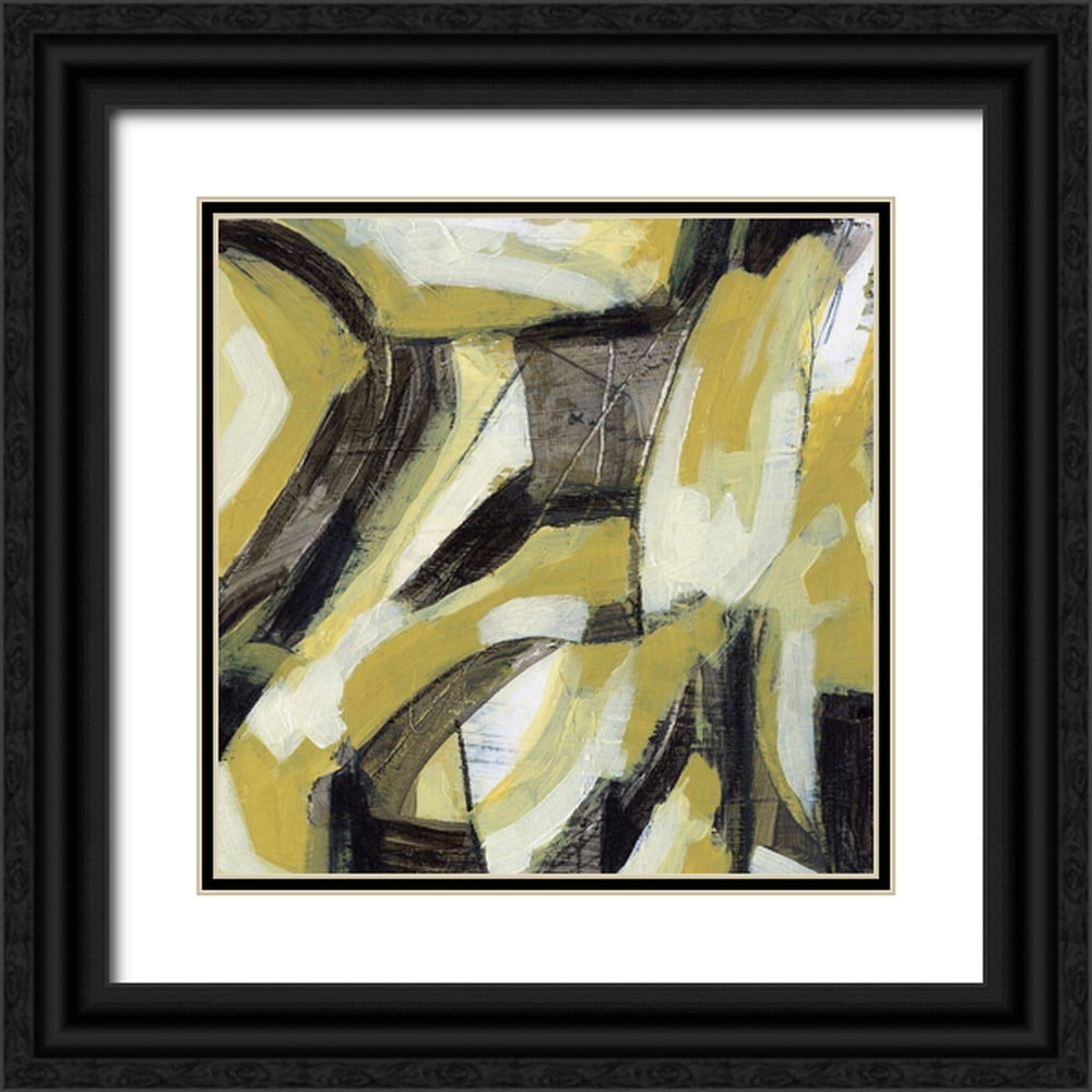 Vess, June Erica 15x15 Black Ornate Wood Framed with Double Matting ...