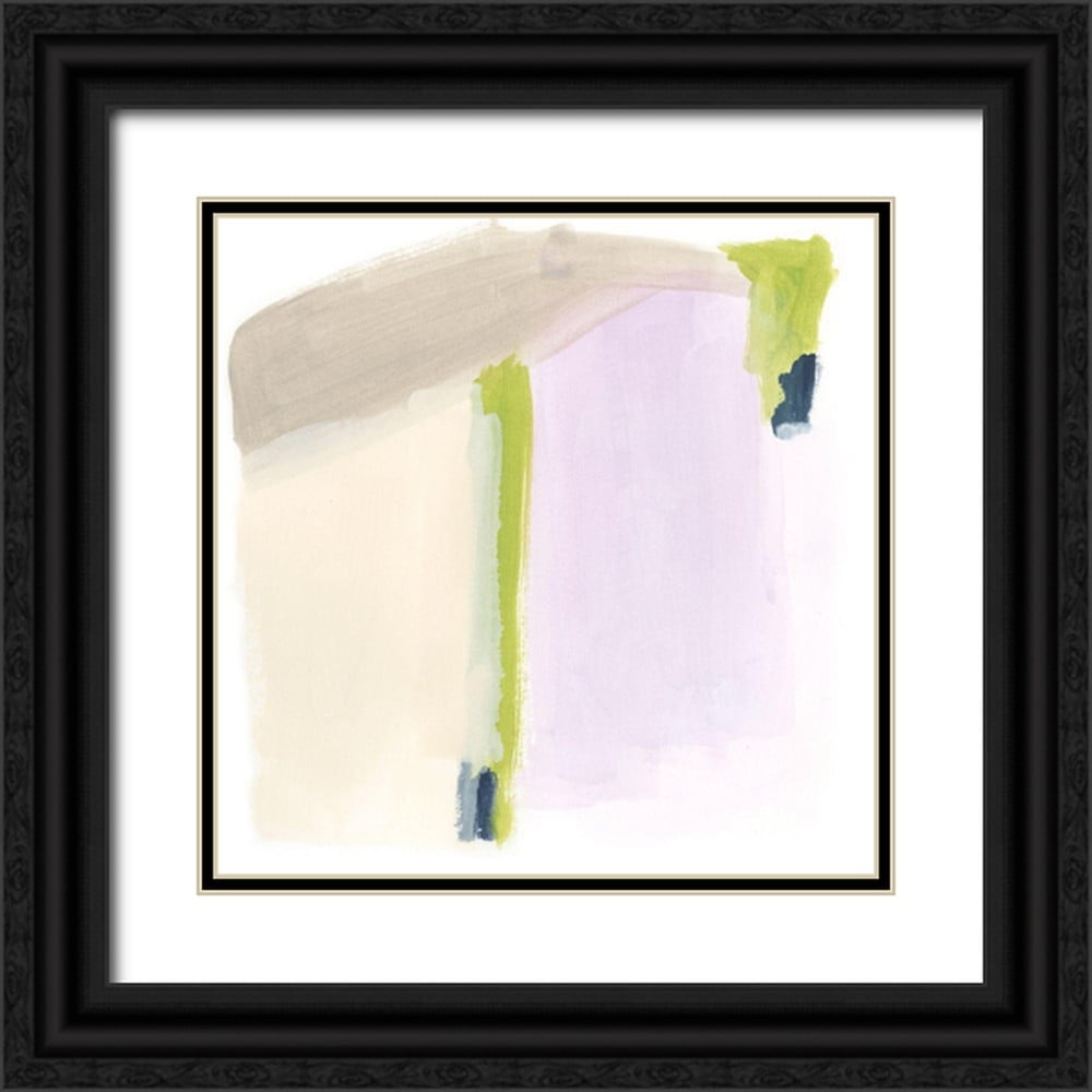 Vess, June Erica 15x15 Black Ornate Wood Framed with Double Matting ...