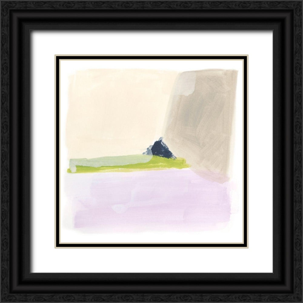 Vess, June Erica 15x15 Black Ornate Wood Framed with Double Matting ...