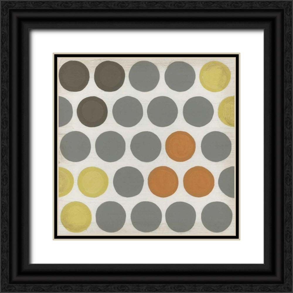 Vess, June Erica 15x15 Black Ornate Wood Framed with Double Matting ...