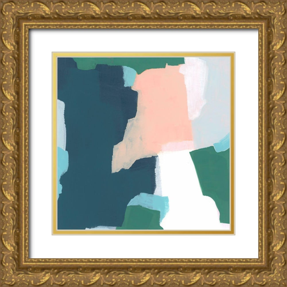 Vess, June Erica 15x15 Gold Ornate Wood Framed with Double Matting ...