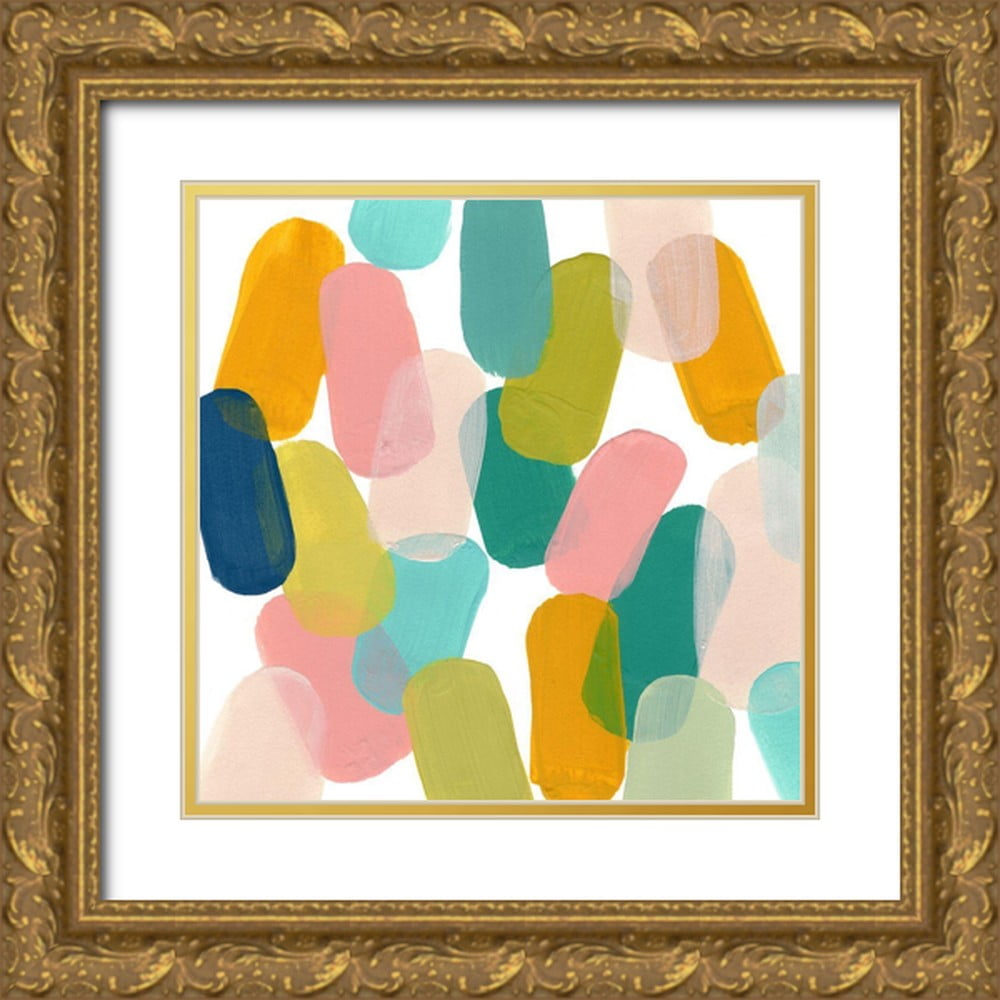 Vess, June Erica 15x15 Gold Ornate Wood Framed with Double Matting ...