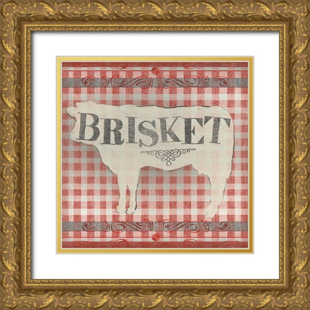 Vess, June Erica 15x15 Gold Ornate Wood Framed with Double Matting ...