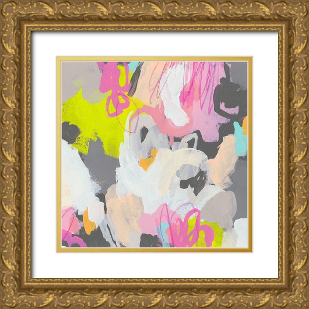 Vess, June Erica 15x15 Gold Ornate Wood Framed with Double Matting ...