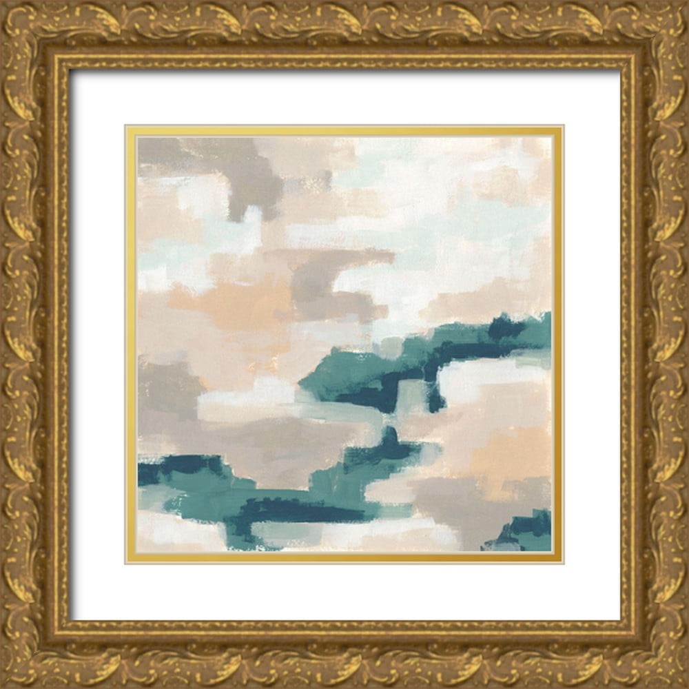 Vess, June Erica 15x15 Gold Ornate Wood Framed with Double Matting ...