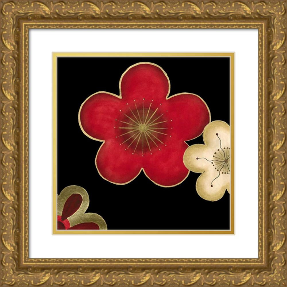 Vess, June Erica 15x15 Gold Ornate Wood Framed with Double Matting ...