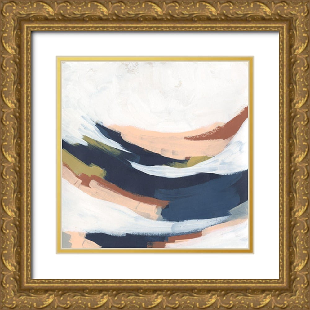 Vess, June Erica 15x15 Gold Ornate Wood Framed with Double Matting ...