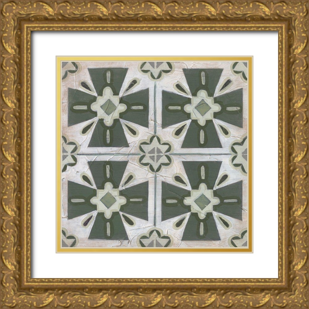 Vess, June Erica 15x15 Gold Ornate Wood Framed with Double Matting ...