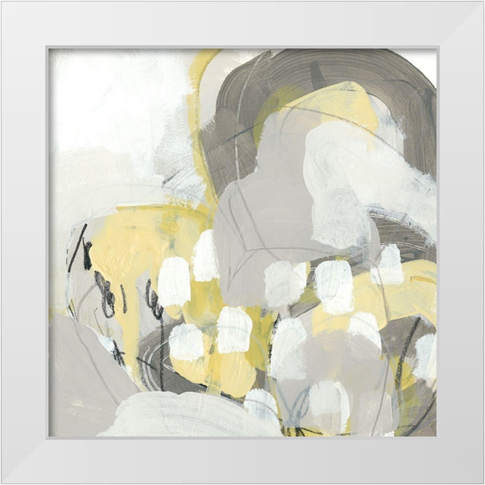 Vess, June Erica 15x15 White Modern Wood Framed Museum Art Print Titled - Citron Mist I ...