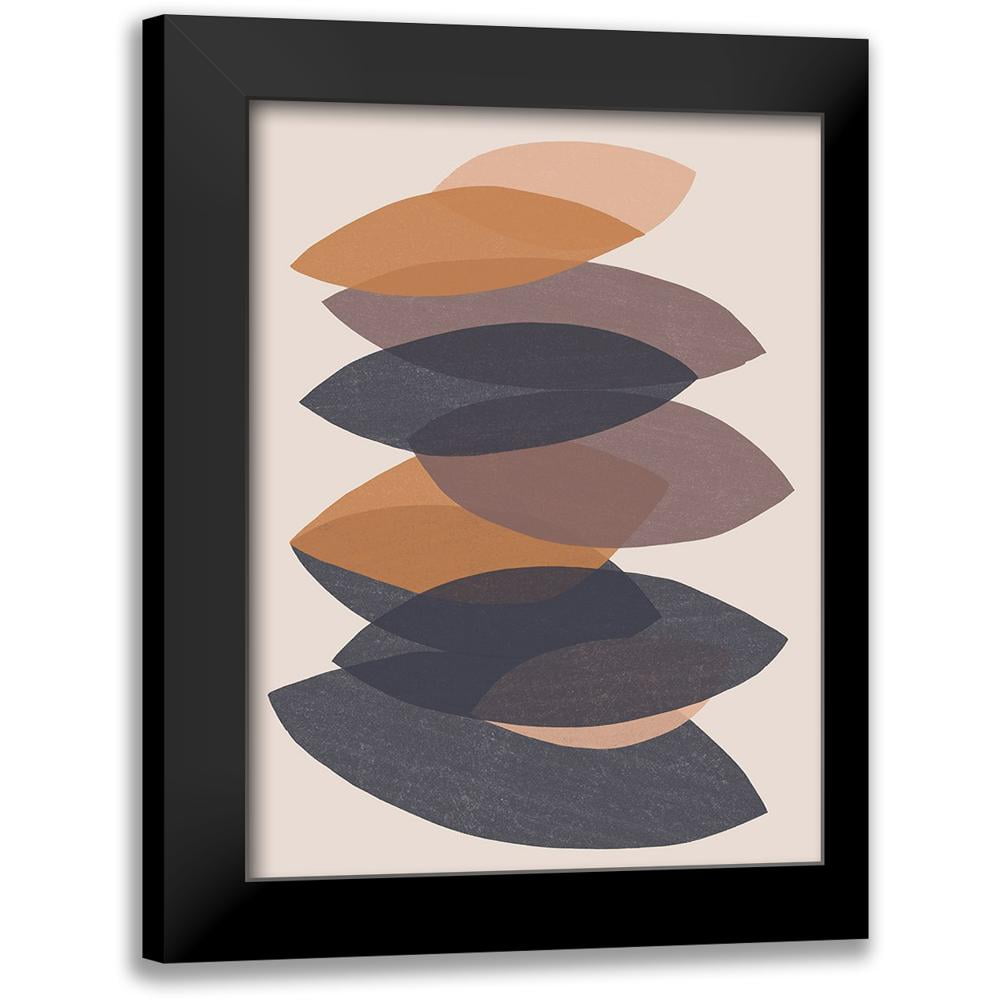 Vess, June Erica 15x18 Black Modern Framed Museum Art Print Titled - Paper Stack II - Walmart.com