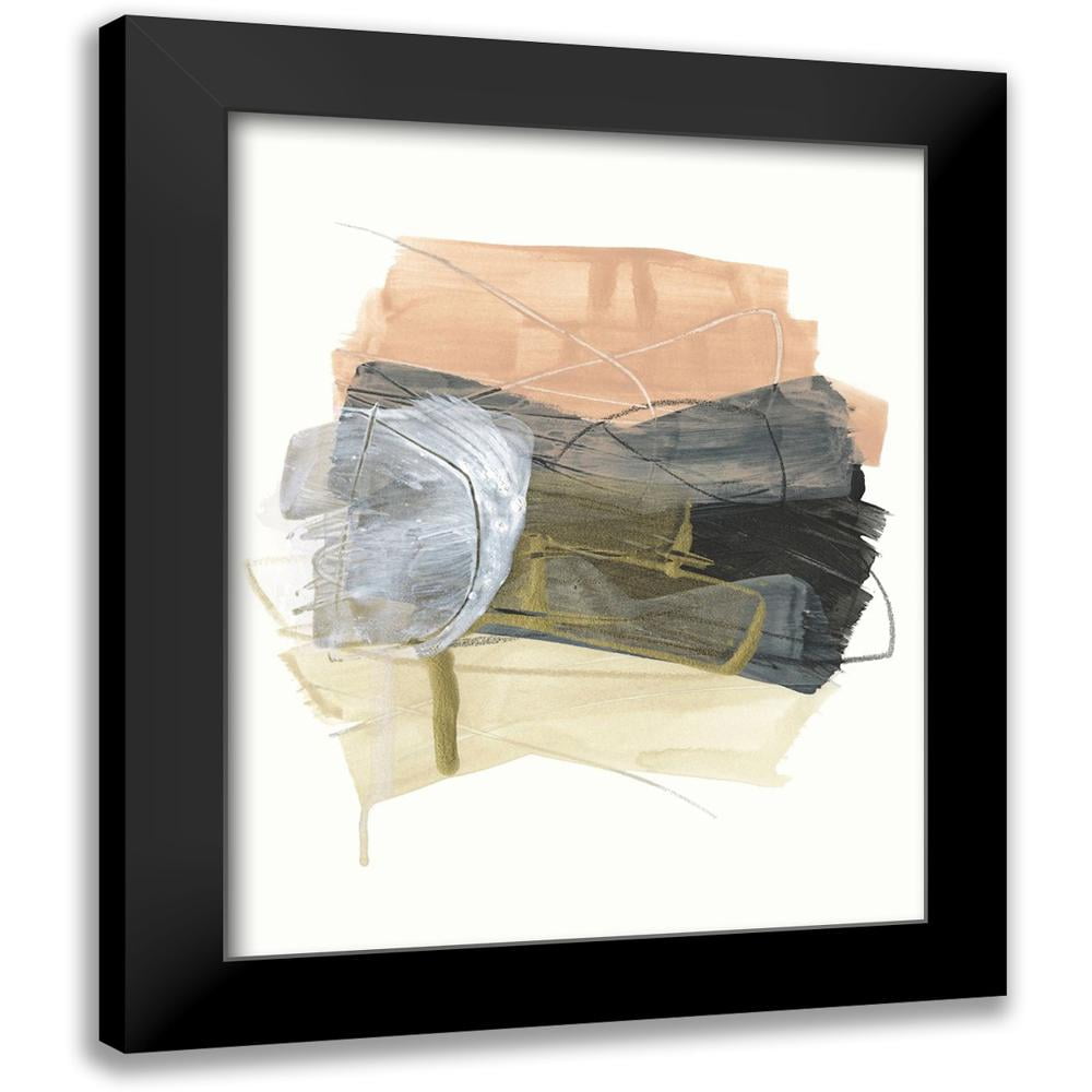 Vess, June Erica 15x18 Black Modern Framed Museum Art Print Titled - Shuffle Stack II - Walmart.com