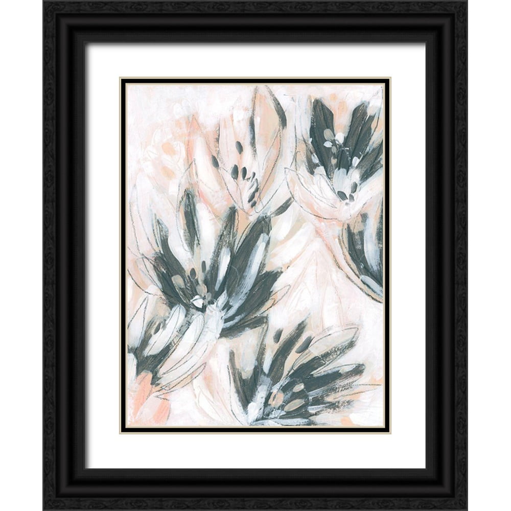 Vess, June Erica 15x18 Black Ornate Wood Framed with Double Matting ...