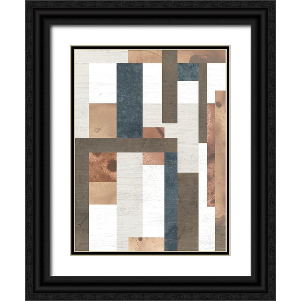 Vess, June Erica 15x18 Black Ornate Wood Framed with Double Matting ...