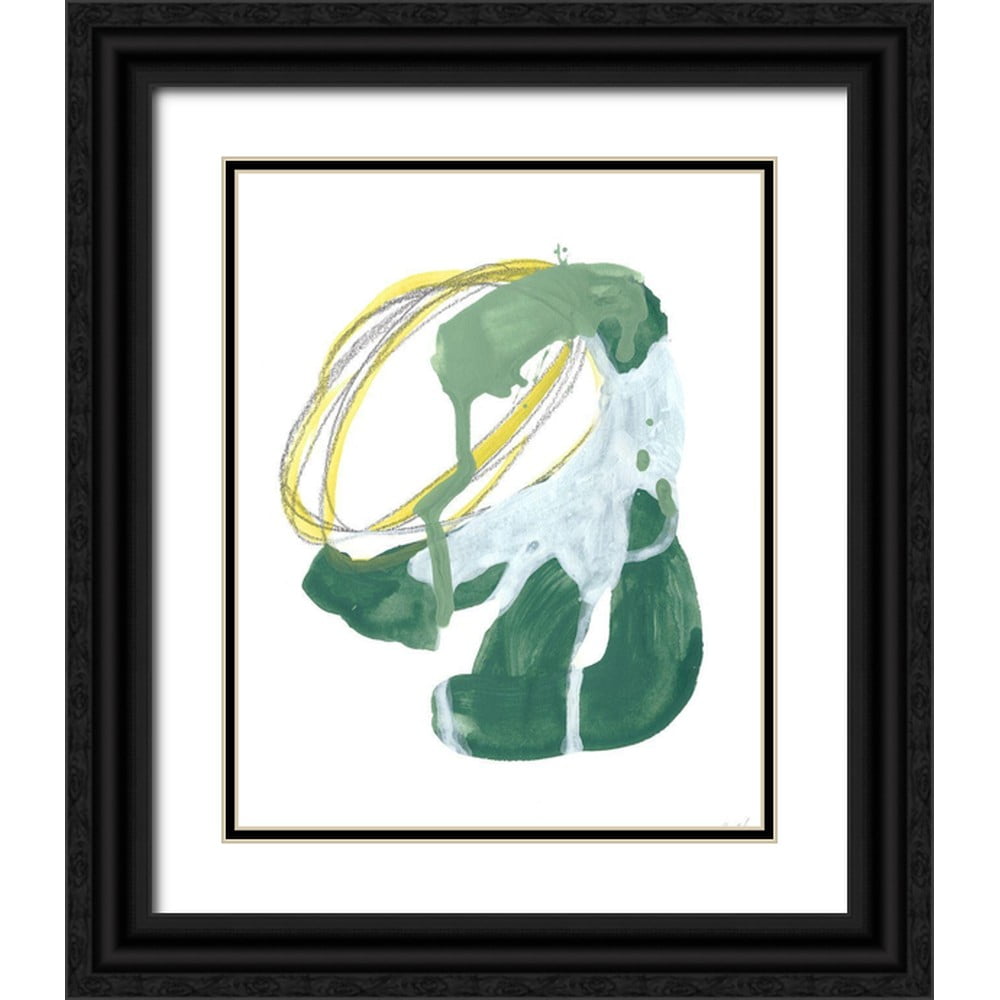 Vess, June Erica 15x18 Black Ornate Wood Framed with Double Matting ...