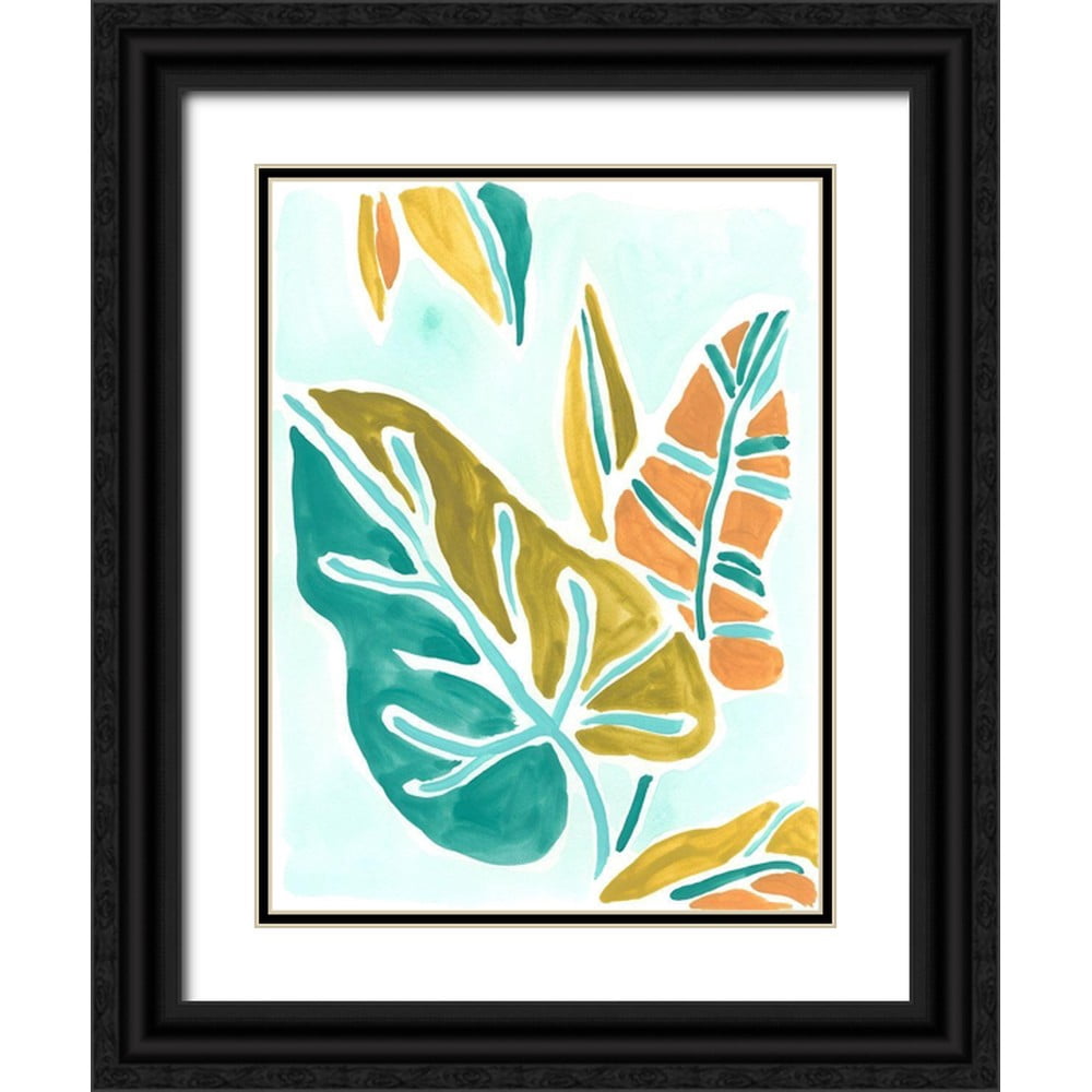 Vess, June Erica 15x18 Black Ornate Wood Framed with Double Matting ...