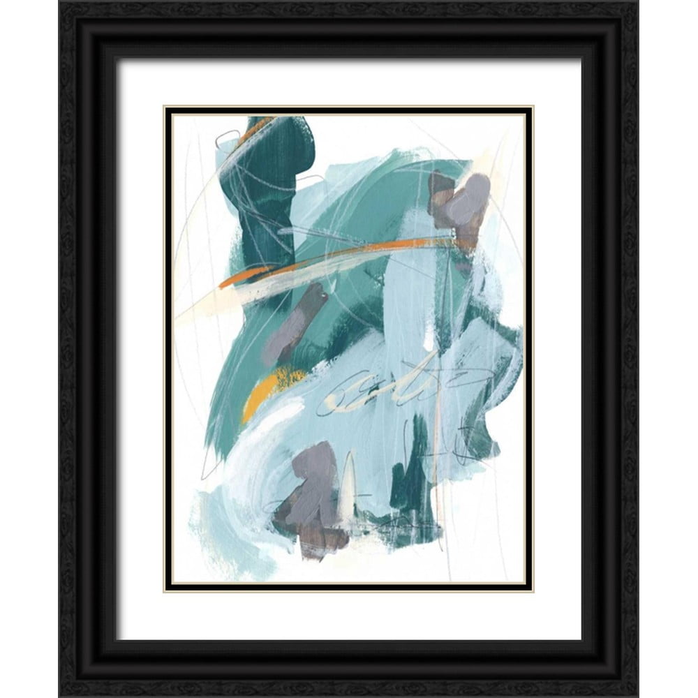 Vess, June Erica 15x18 Black Ornate Wood Framed with Double Matting ...