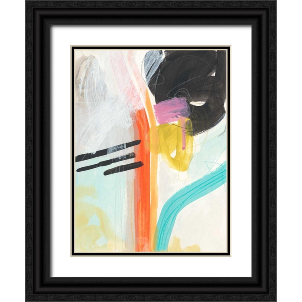 Vess, June Erica 15x18 Black Ornate Wood Framed with Double Matting ...