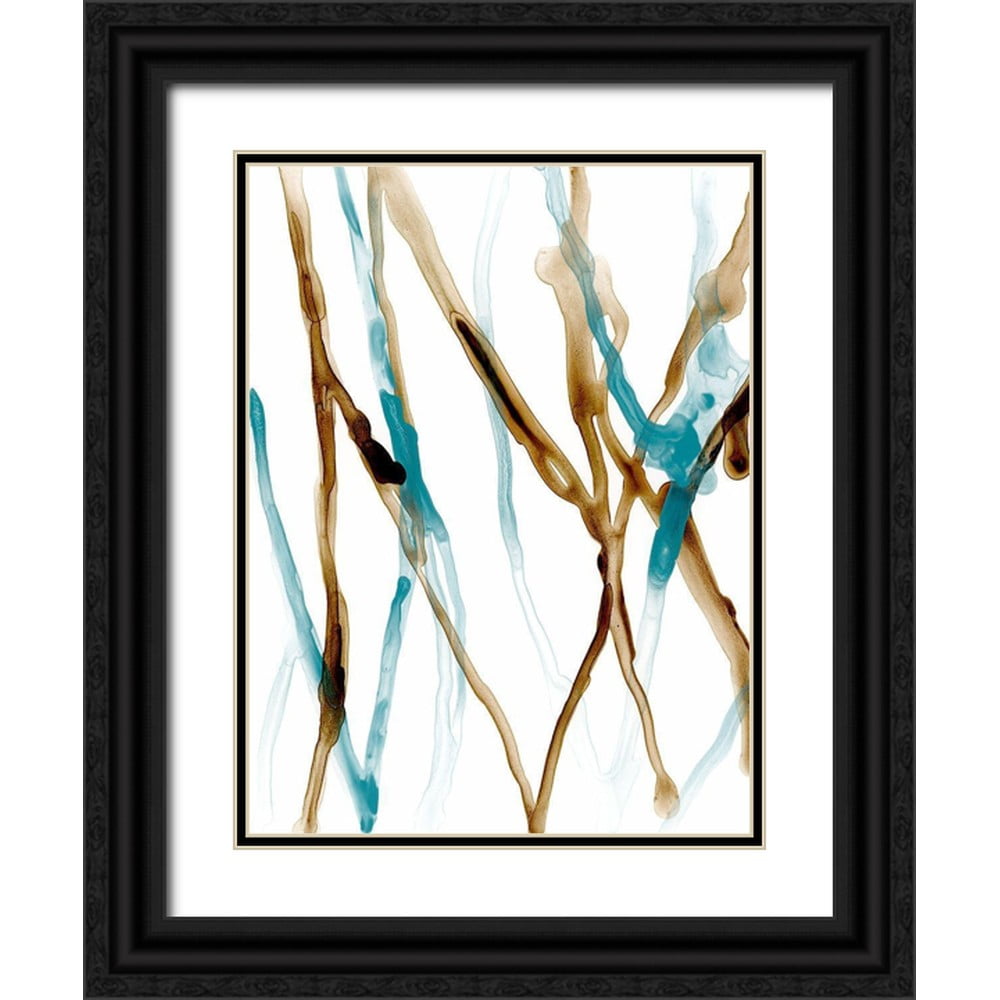 Vess, June Erica 15x18 Black Ornate Wood Framed with Double Matting ...