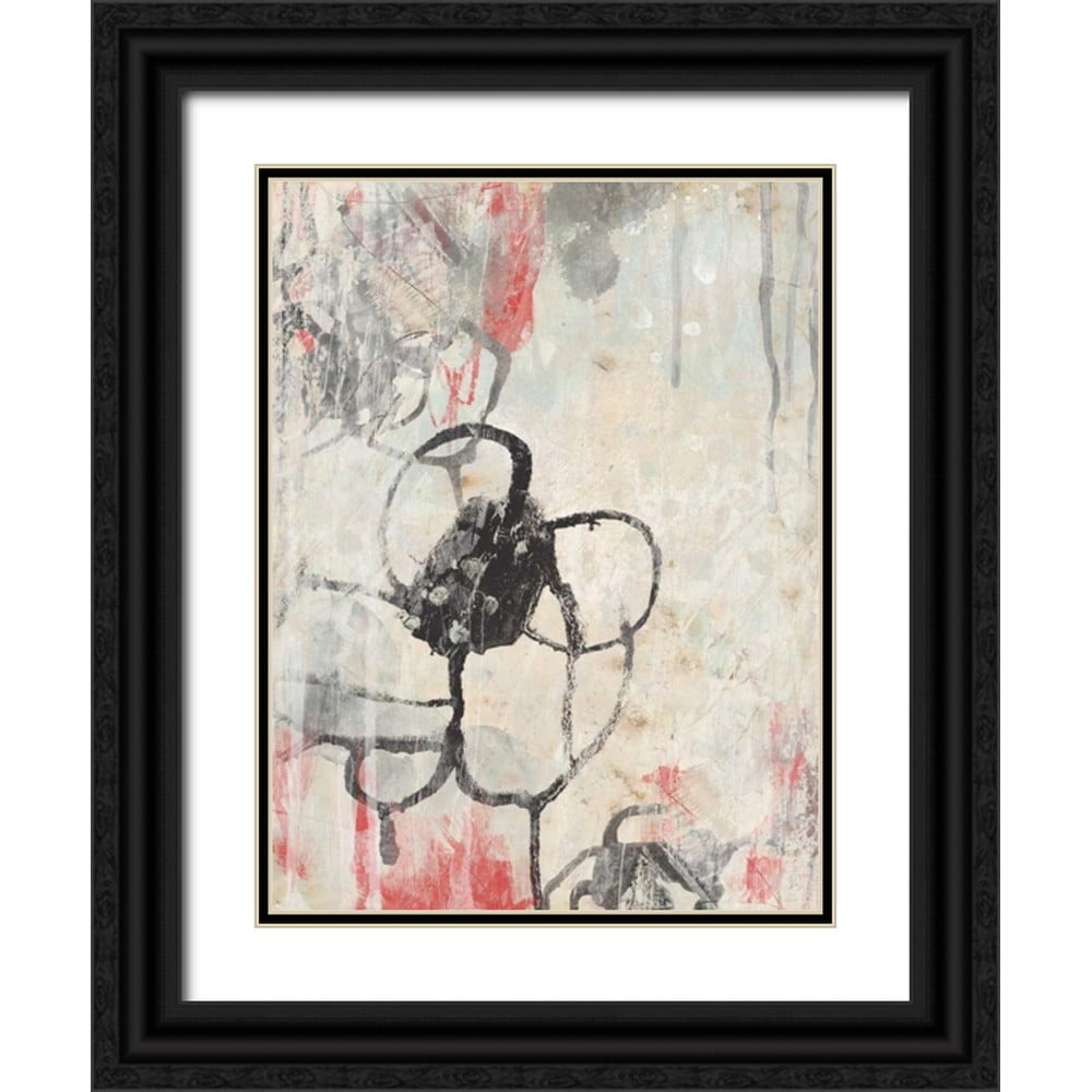 Vess, June Erica 15x18 Black Ornate Wood Framed with Double Matting ...