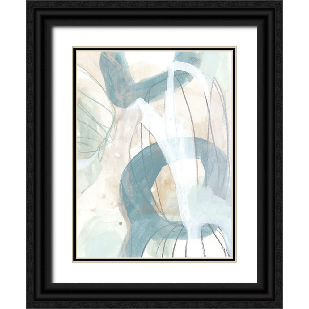 Vess, June Erica 15x18 Black Ornate Wood Framed with Double Matting ...