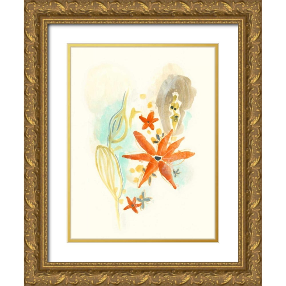 Vess, June Erica 15x18 Gold Ornate Wood Framed with Double Matting ...