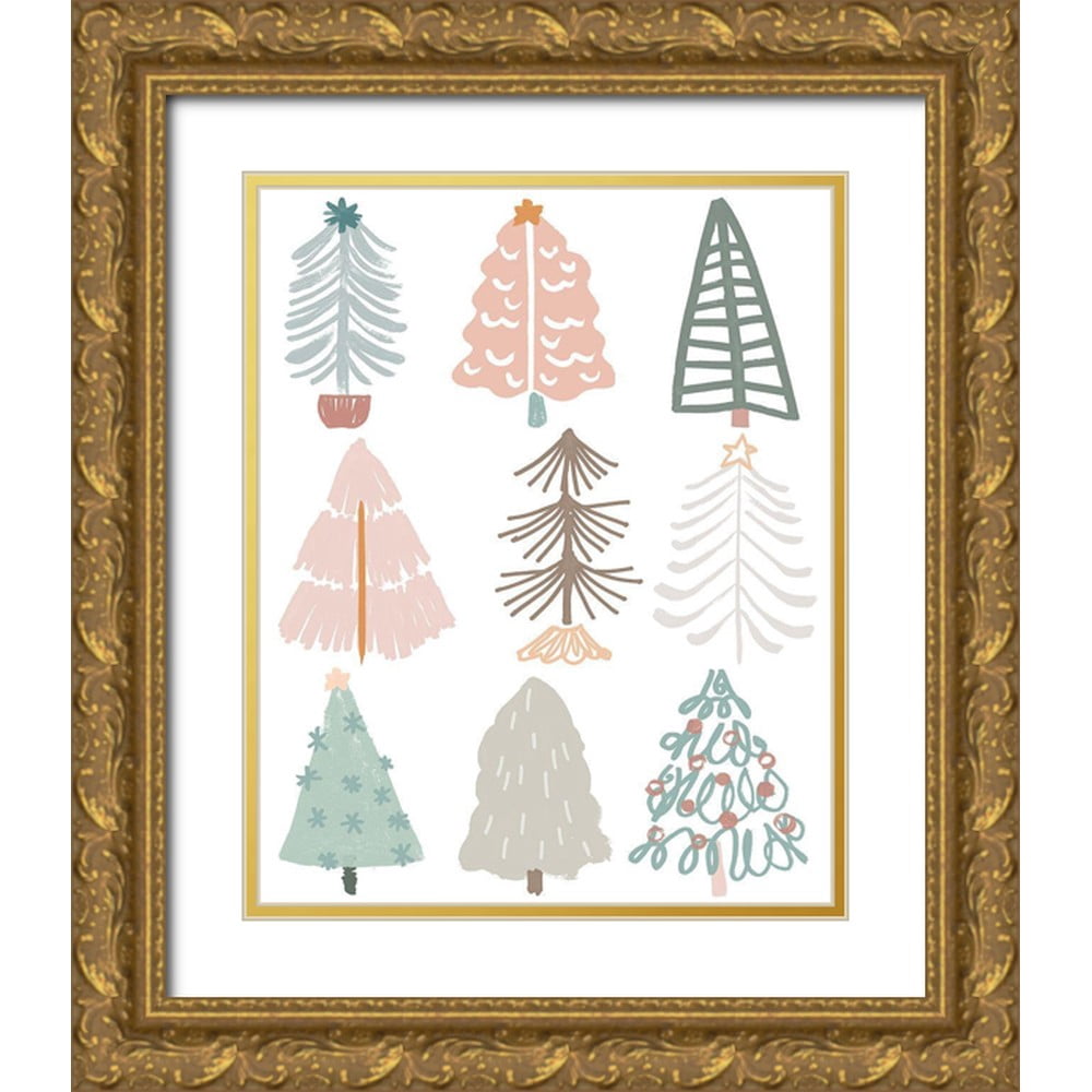 Vess, June Erica 15x18 Gold Ornate Wood Framed with Double Matting ...