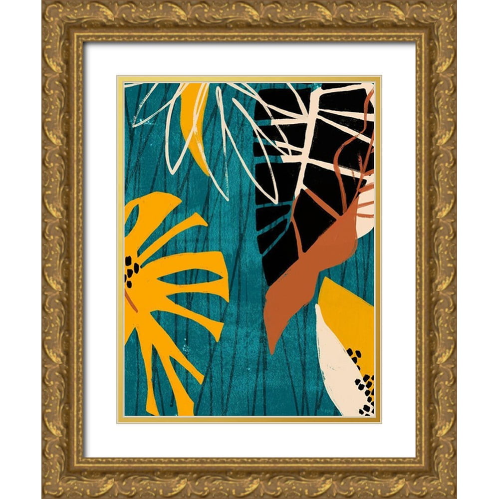 Vess, June Erica 15x18 Gold Ornate Wood Framed with Double Matting ...