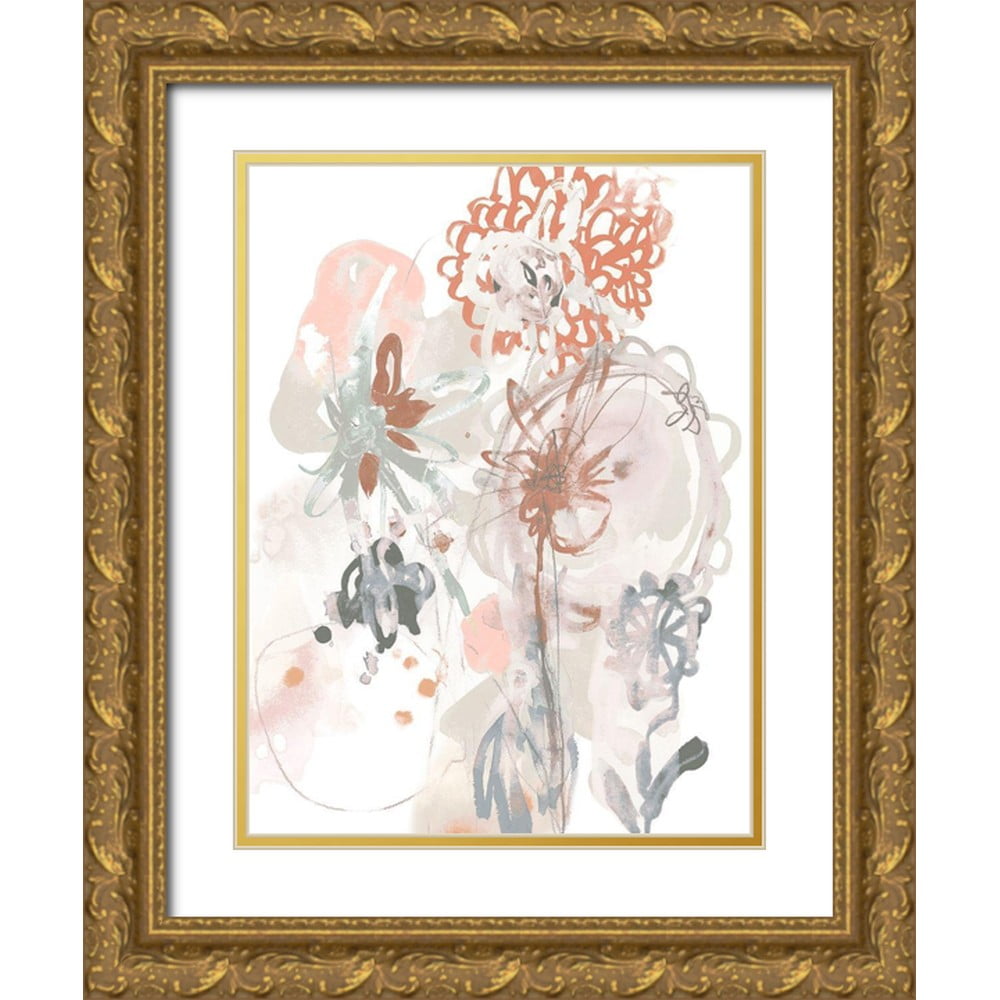 Vess, June Erica 15x18 Gold Ornate Wood Framed with Double Matting ...