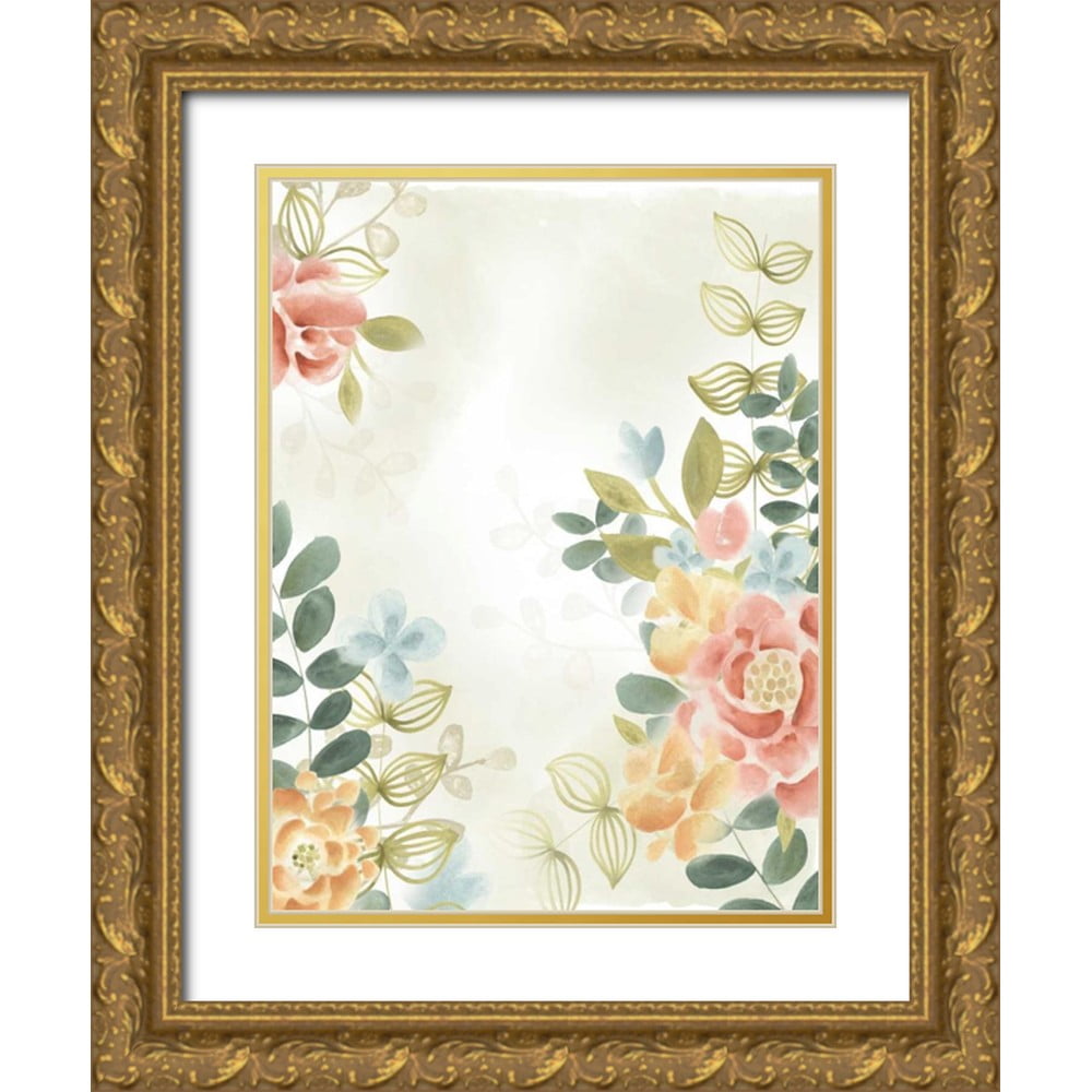 Vess, June Erica 15x18 Gold Ornate Wood Framed with Double Matting ...