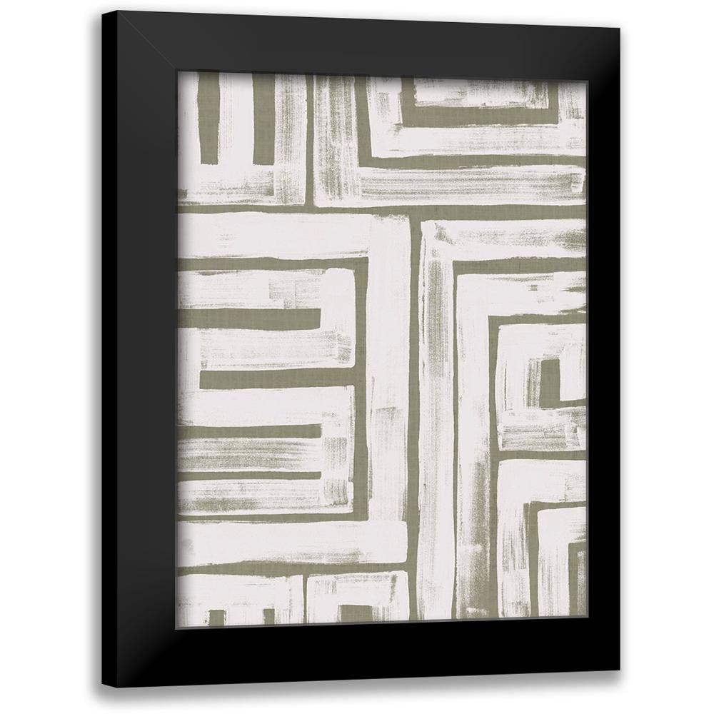 Vess, June Erica 19x24 Black Modern Framed Museum Art Print Titled - Maze Interlock III ...