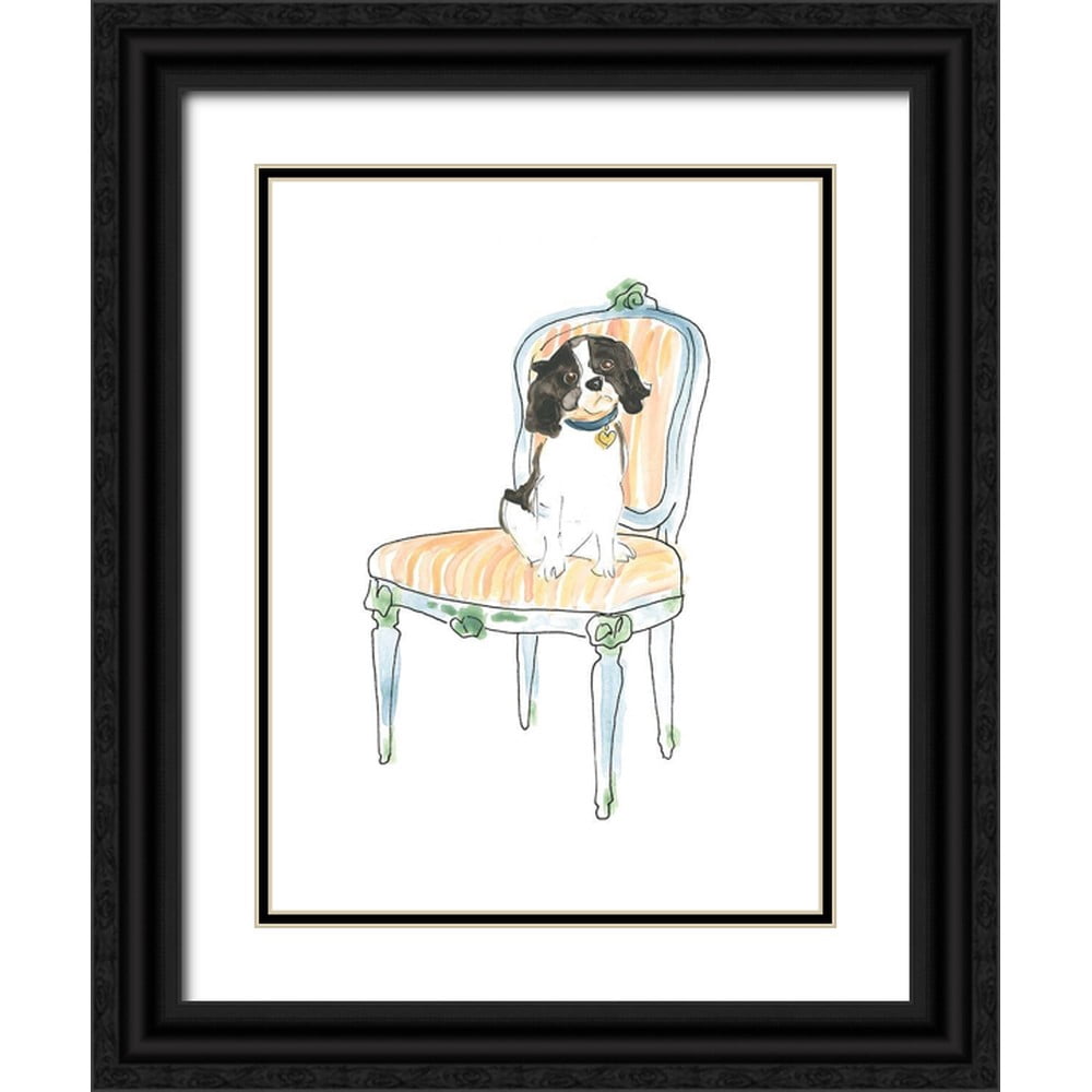 Vess, June Erica 19x24 Black Ornate Wood Framed with Double Matting ...