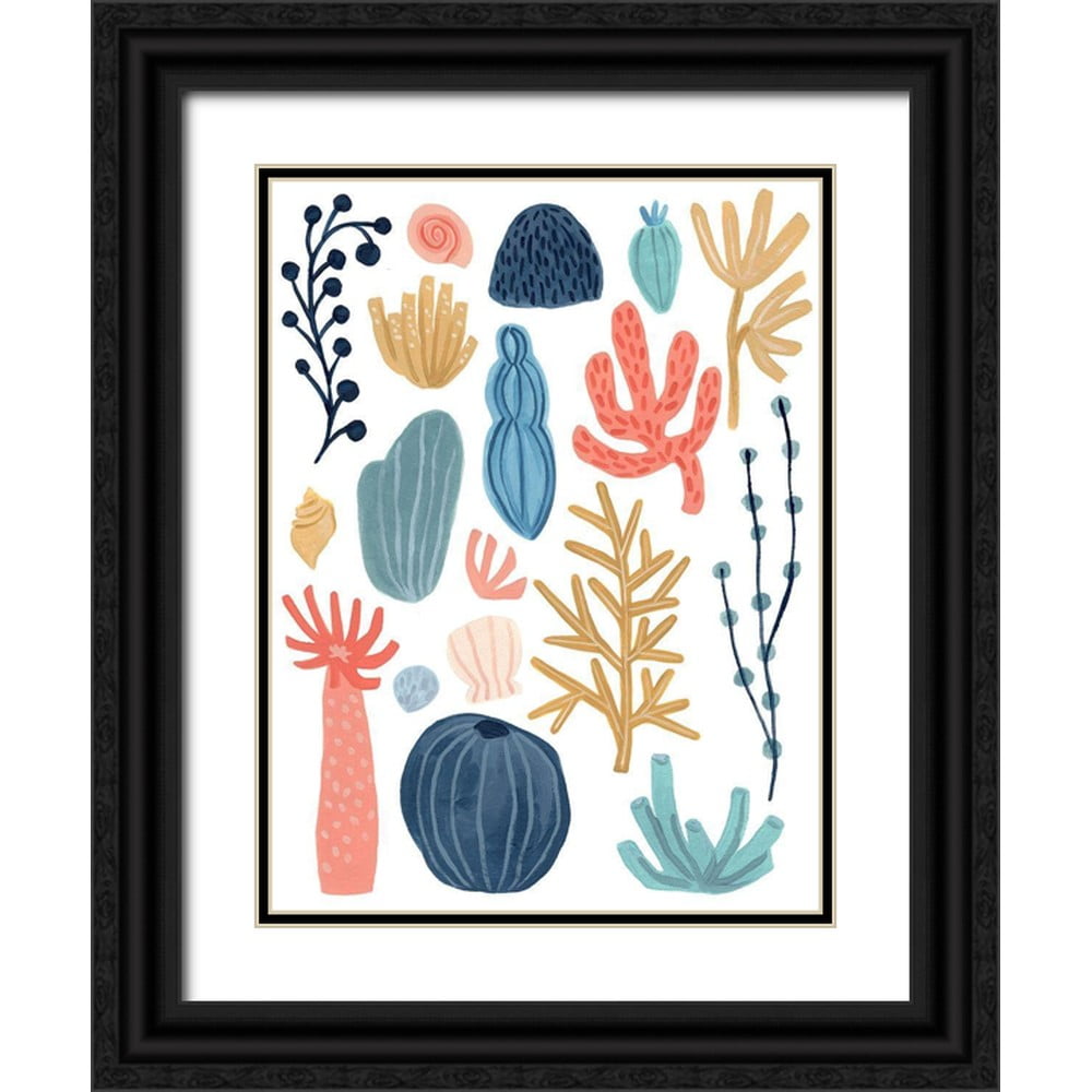 Vess, June Erica 19x24 Black Ornate Wood Framed with Double Matting ...