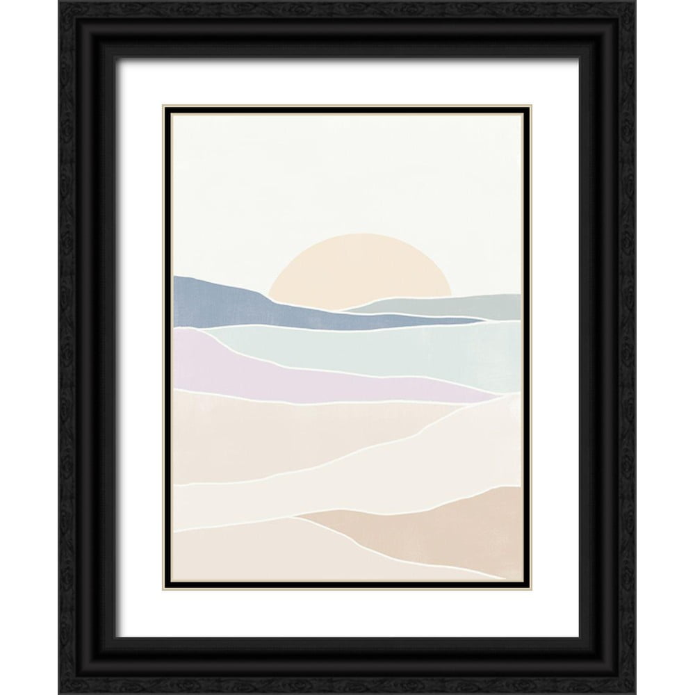 Vess, June Erica 19x24 Black Ornate Wood Framed with Double Matting ...