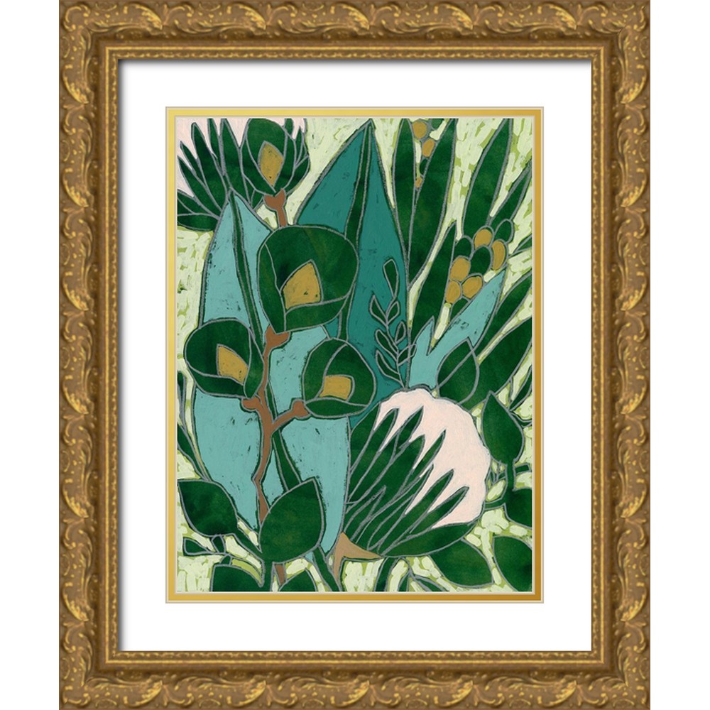 Vess, June Erica 19x24 Gold Ornate Wood Framed with Double Matting ...