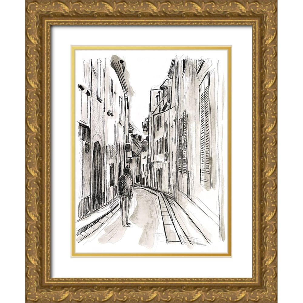 Vess, June Erica 19x24 Gold Ornate Wood Framed with Double Matting ...